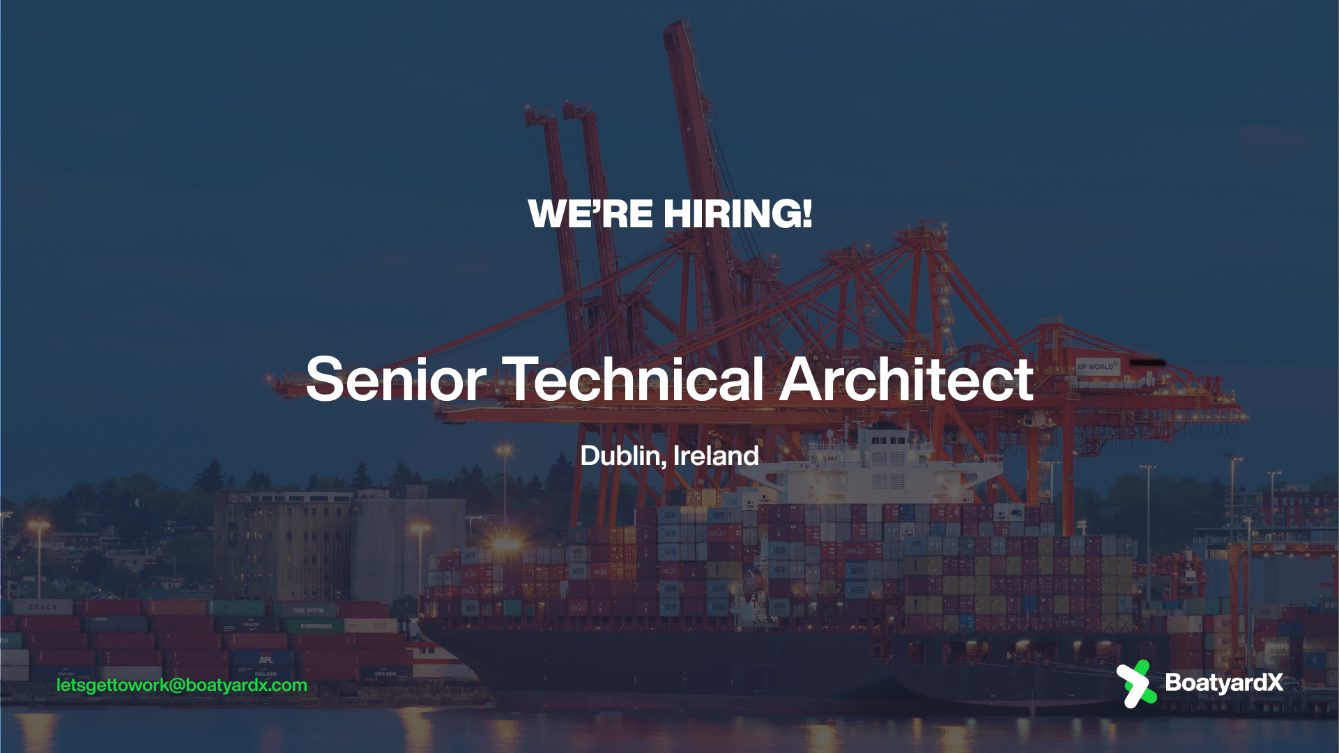 Senior Technical Architect – Bogota, Dublin - BoatyardX